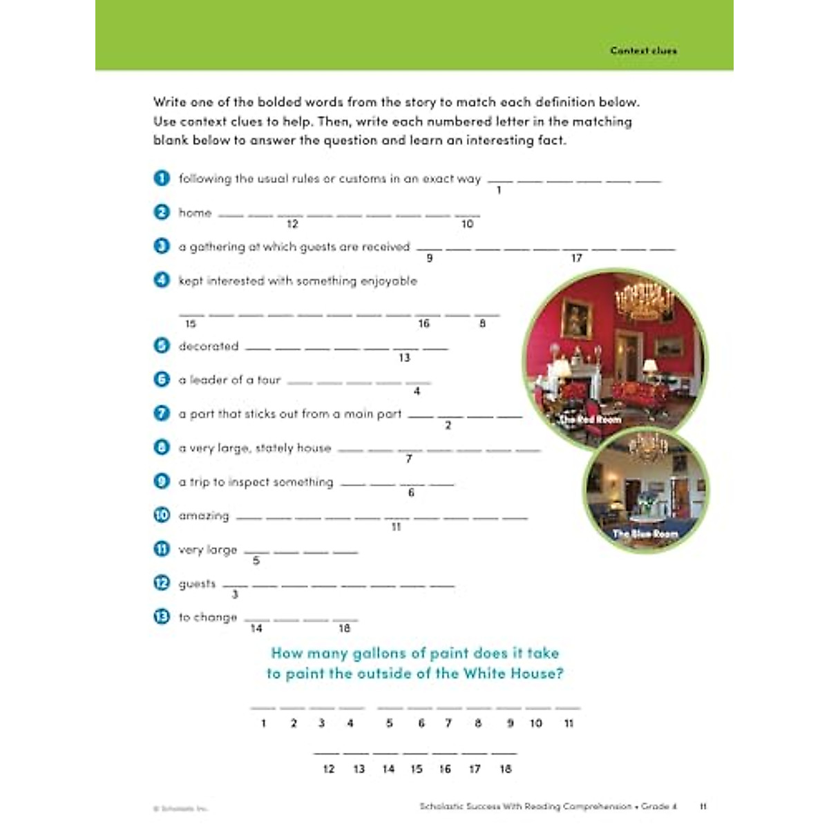 Scholastic Success with Reading Comprehension Grade 4 Workbook