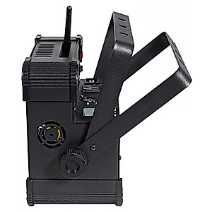 Rockville Best Pack 60 Black (6) Battery Wash Lights+Wireless DMX+Charging Case