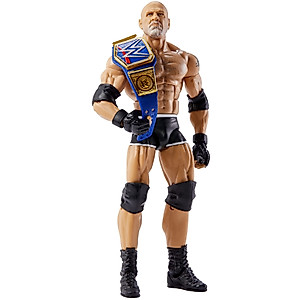 WWE Goldberg Top Picks Elite Collection Action Figure with Universal Championship, 6-inch Posable Collectible Gift for WWE Fans Ages 8 Years Old & Up​