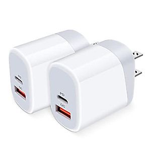 Charger Block Fast Charging Wall Charger for Pixel 7 6 Pro 6a 5a 5XL,2Pack 20W PD USB C Power Adapter Charger Brick Box for Samsung Galaxy S23 S22 Ultra S21 A14 5G A13 A04S,iPhone 14 13 12 11 Pro Max