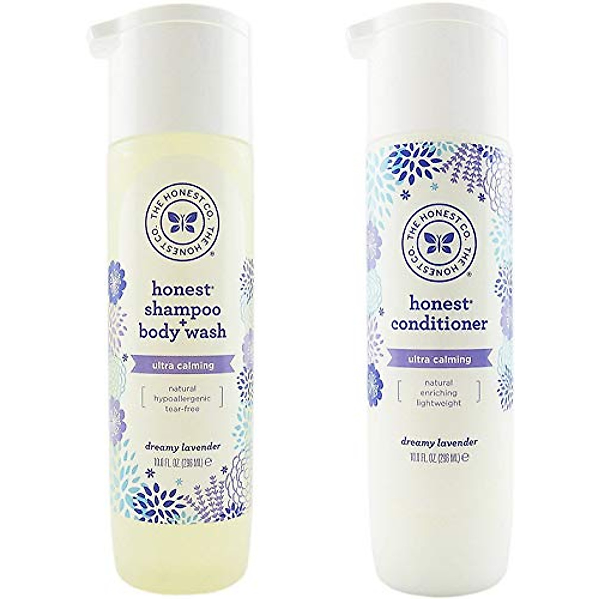 The Honest Company Dreamy Lavender Shampoo and Body Wash and Conditioner Combo Pack of 2