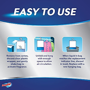 DampRid FG80 Hanging Moisture Absorber Fresh Scent 14 oz (Pack of 6)