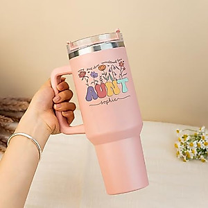 Noni Personalized Auntie Tumbler 40oz, Promoted To Aunt Gift Idea, Best Aunt Ever Present, Mother Day Gift For Auntie, Ideal For Birthday, Mothers Day, Christmas, Gifts Ready