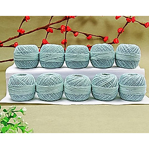 S2J Knitting Thread Cotton Crochet Tatting Yarn Set of 10 Pcs Embroidery Ball