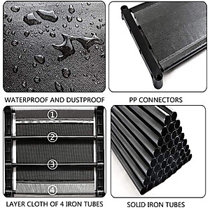 SUOERNUO Bookcase Storage Bookshelves Floor Standing Shelves Decor Furniture for Home Office Living Room Bed Black (35.8L X 11.8W X 37.4H)