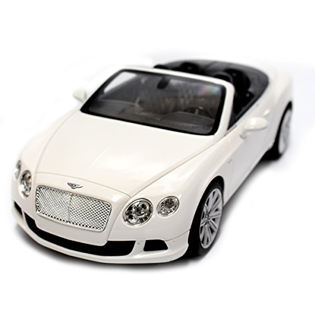 PowerTRC Full Functional GT Speed Bentley Continental Official Licensed by Bentley RC Vehicles Battery Operated 1:12 Scale for Kids (White)