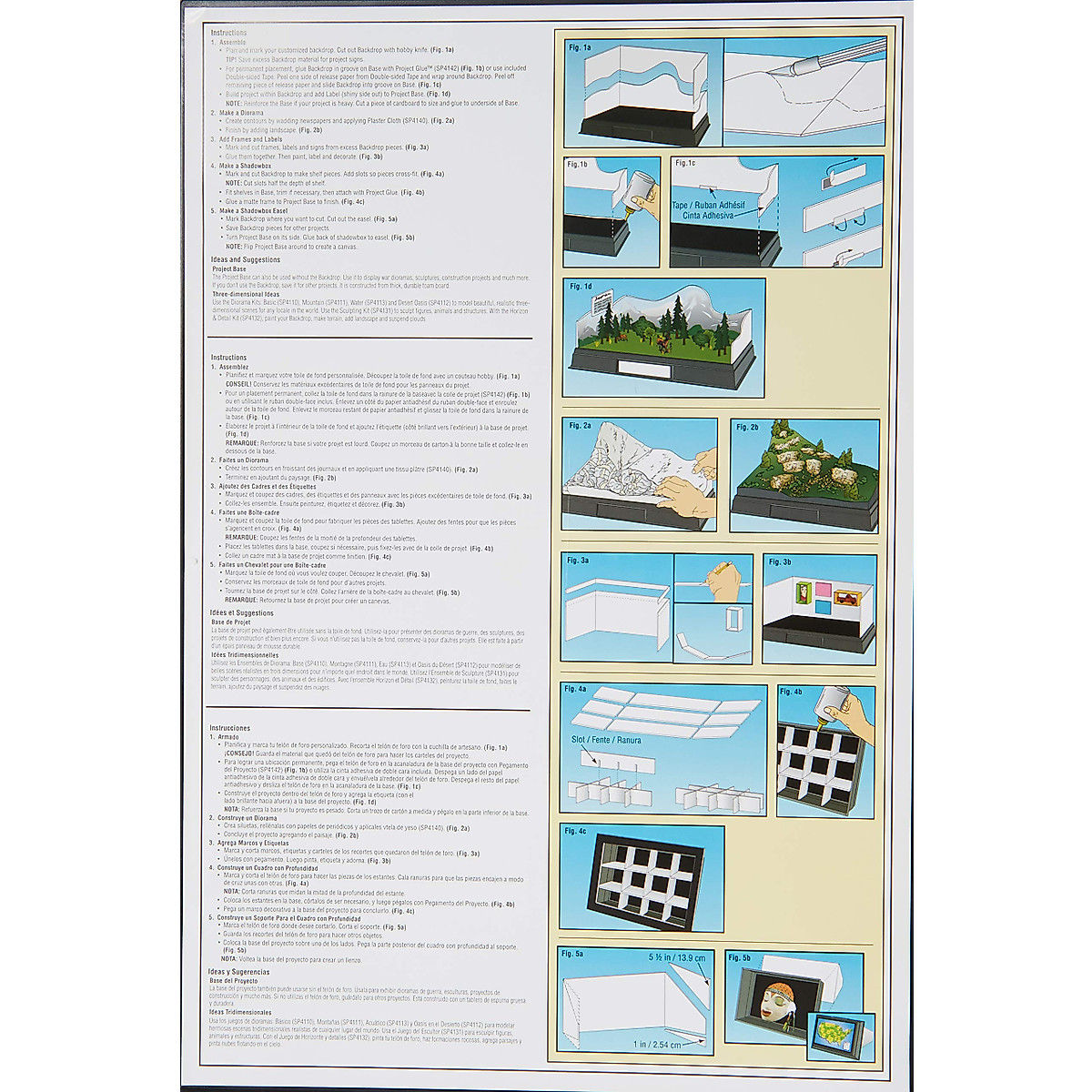 Woodland Scenics SP4165 Large Project Base & Backdrop, Multicolor