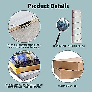 Girls Nursery Wall Art Bunny Rabbit with Pink Flower Crown Canvas Print Wall Decor Woodland Animal Posters Kids Room Set of 2 Bedroom Deccoration Framed Wall Art