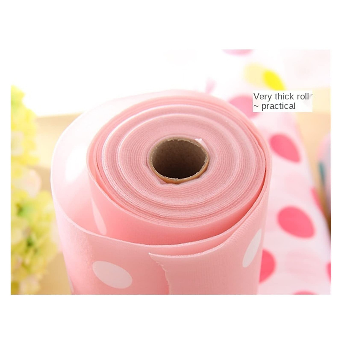 Kitchen Cabinet Liner Reusable Shelf Liner Paper Cabinet Mat Drawer Mat Moisture-Proof Waterproof Dust Proof Non-Slip Tableware Pad Shelf Paper for Kitchen cabinets Non Adhesive (Color : Pink Rose,