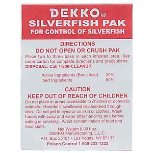 Silverfish Elimination Kit: Effective Pest Control with 24 Silverfish Paks in 1 Box | Eco-Friendly Formula | Premium USA Supply Gloves for Safe Eradication | USA Supply Pest ID Card