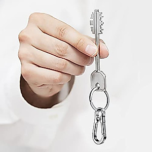 Molain Metal Keychain Carabiner Clip Keyring Key Ring Chain Clips Hook Holder Organizer for Car Keys Finder for Men, 4 Packs