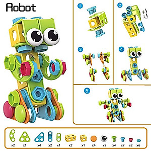 Contixo ST3 Kids Toys - 223 PCs 3D Building Blocks STEM Construction Playboards Creativity, Imagination, Recreational, Educational for Children Toddler, 3+ Year Old Boys and Girls