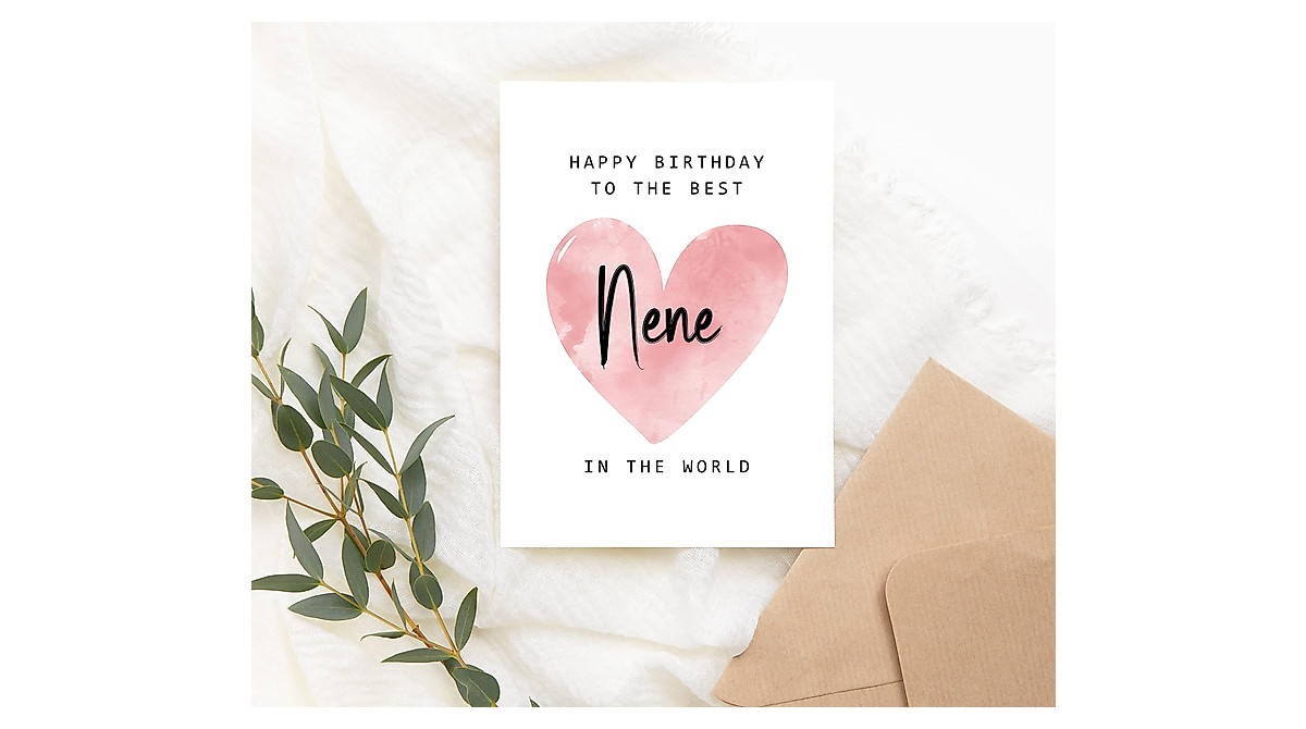 Best Nene Birthday Card - Celebrate With Love