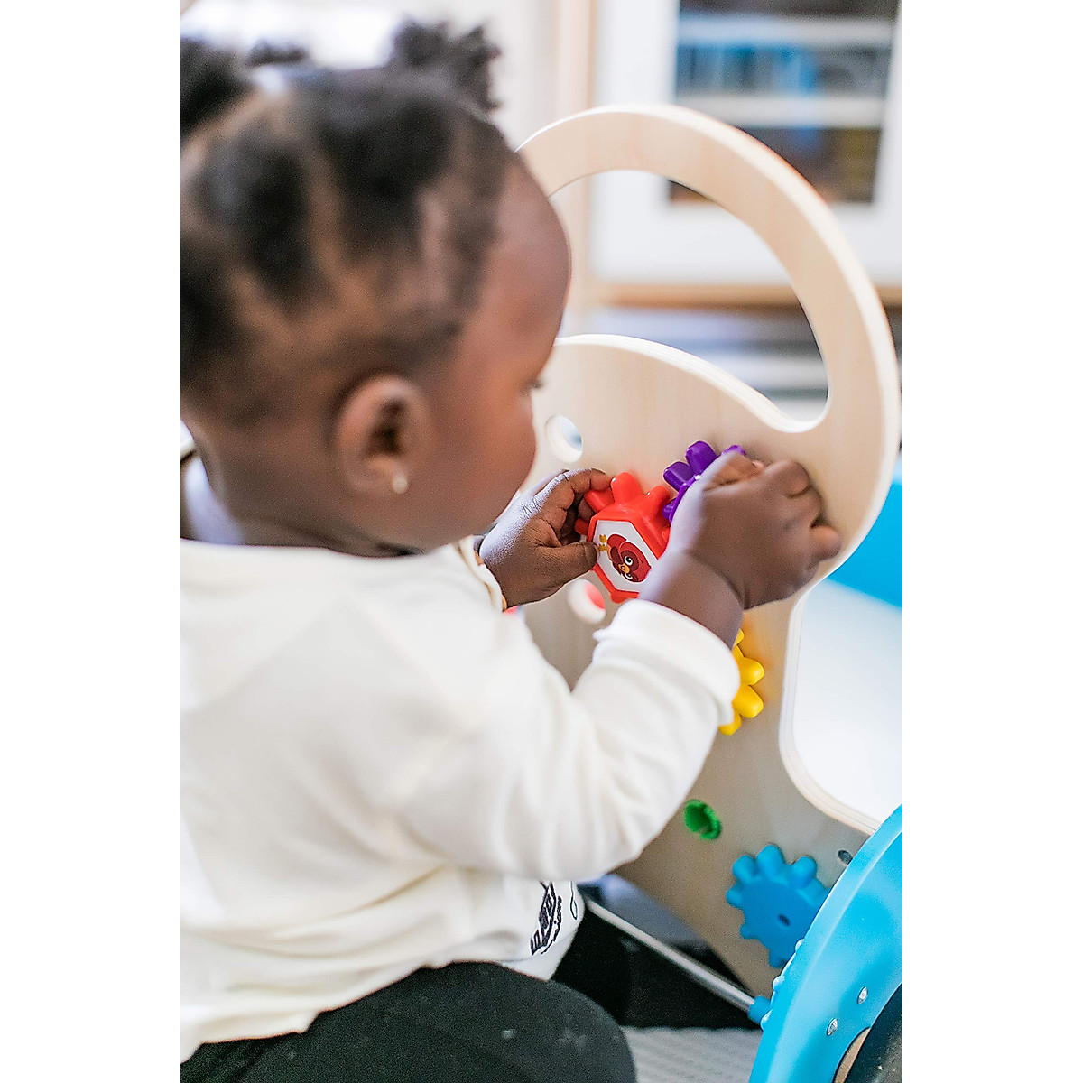 Baby Einstein Discovery Buggy Wooden Activity Walker & Wagon, Ages 12 Months +