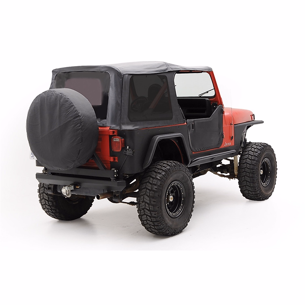 Smittybilt 9870215 Denim Black OEM Replacement Soft Top with Door Skins and Tinted Windows