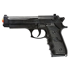 M757B 200 FPS Spring Airsoft Gun M9 92 6MM FS Beretta Tactical Hand Gun w/BBS
