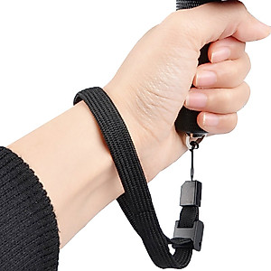 VEXMOTT Wrist Strap Hand Lanyard Adjustable Slider Lock Compatible with Wii Remote Controller Cell Phone Camera USB Flash Drive Black - 3 Piece