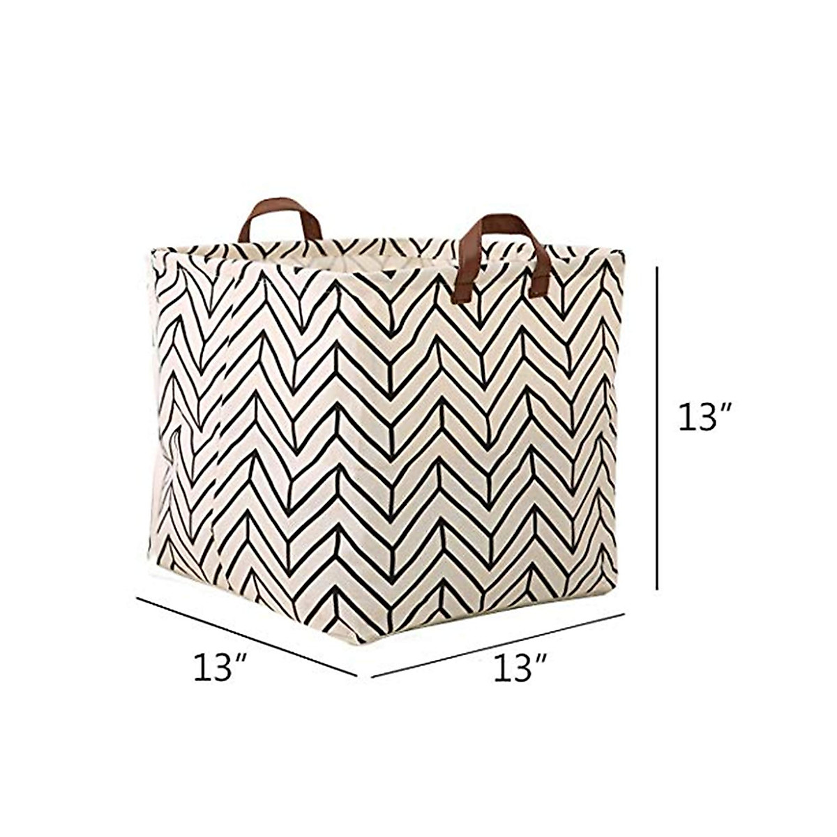 A person who loves life Square canvas toy storage box storage basket, foldable storage basket storage box for organizing children's toys and clothing, books, gift baskets