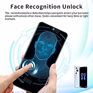 VIQEE Phones U21, 5G Unlocked Phones, 2K FHD+ Screen, Mobile Phones 6GB+256GB ROM+TF 128GB, Snapdragon Gen2 Processor, Smartphone Android Camera 24MP+64+12+12MP, WiFi NFC, Dual Sim - Silver