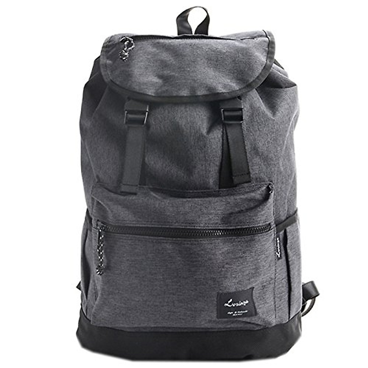 Korea Fashion Men's Daily School Backpack Travel Sport Business Unisex Students (Dark Gray)