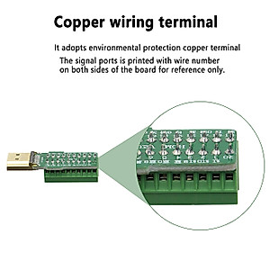 GELRHONR HDMI Solderless Signals Terminal, Gold Plated HDMI Free Welding Connector Breakout Board with Breakout Plastic Cover,Screwdriver
