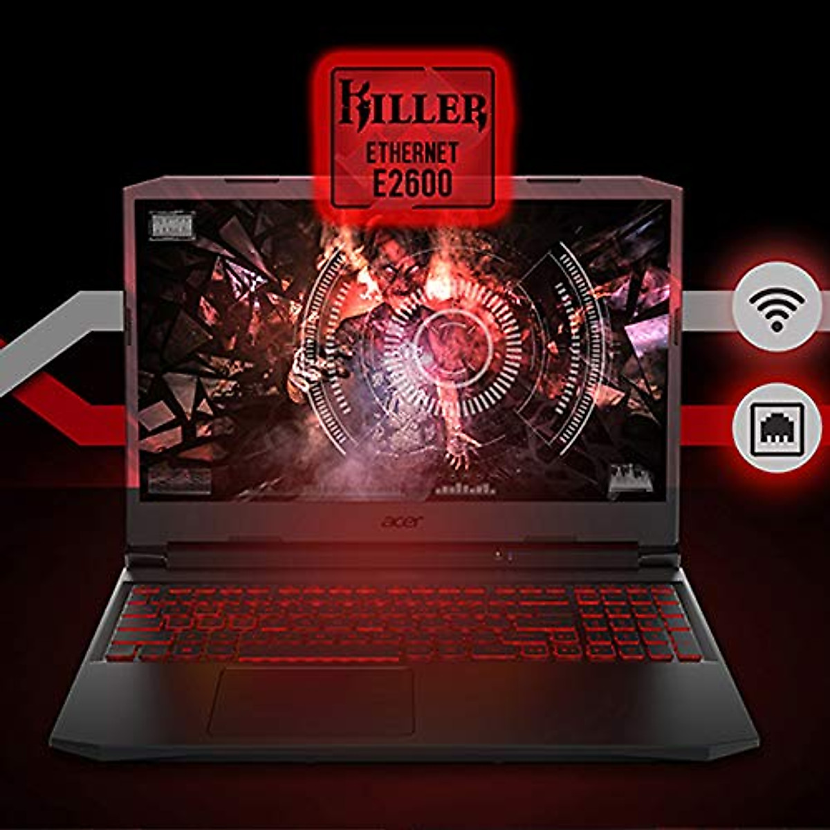 Acer Nitro 5 AN515-45-R92M Gaming, AMD Ryzen 7 5800H (8-Core) | NVIDIA GeForce RTX 3060 Laptop GPU |15.6" FHD 144Hz IPS Display | 16GB DDR4 | 512GB NVMe SSD | WiFi 6 | RGB Backlit Keyboard