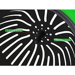 Tisnveky Sink Strainers for Kitchen Sink, Sink Drain Strainer with 4.5 Inch Diameter, Kitchen Sink Strainer with Hard Plastic Bottom and Soft Silicone Edge, [1 Pack] [Green]