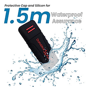 Centon Electronics DataStick Sport USB 2.0 Flash Drive, Waterproof USB Drive, Shock-Resistant Silicon Case, Versatile USB Stick, 2 GB Storage Capacity, Black, Pack of 10