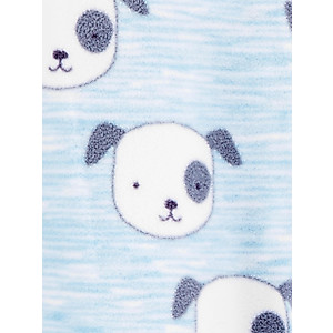 Simple Joys by Carter's Baby Boys' Fleece Footed Sleep and Play, Pack of 2, Light Blue/Yellow, Dogs, 0-3 Months