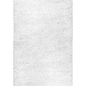 nuLOOM Wowshag Area Rug, 5' 3" x 7' 6", White