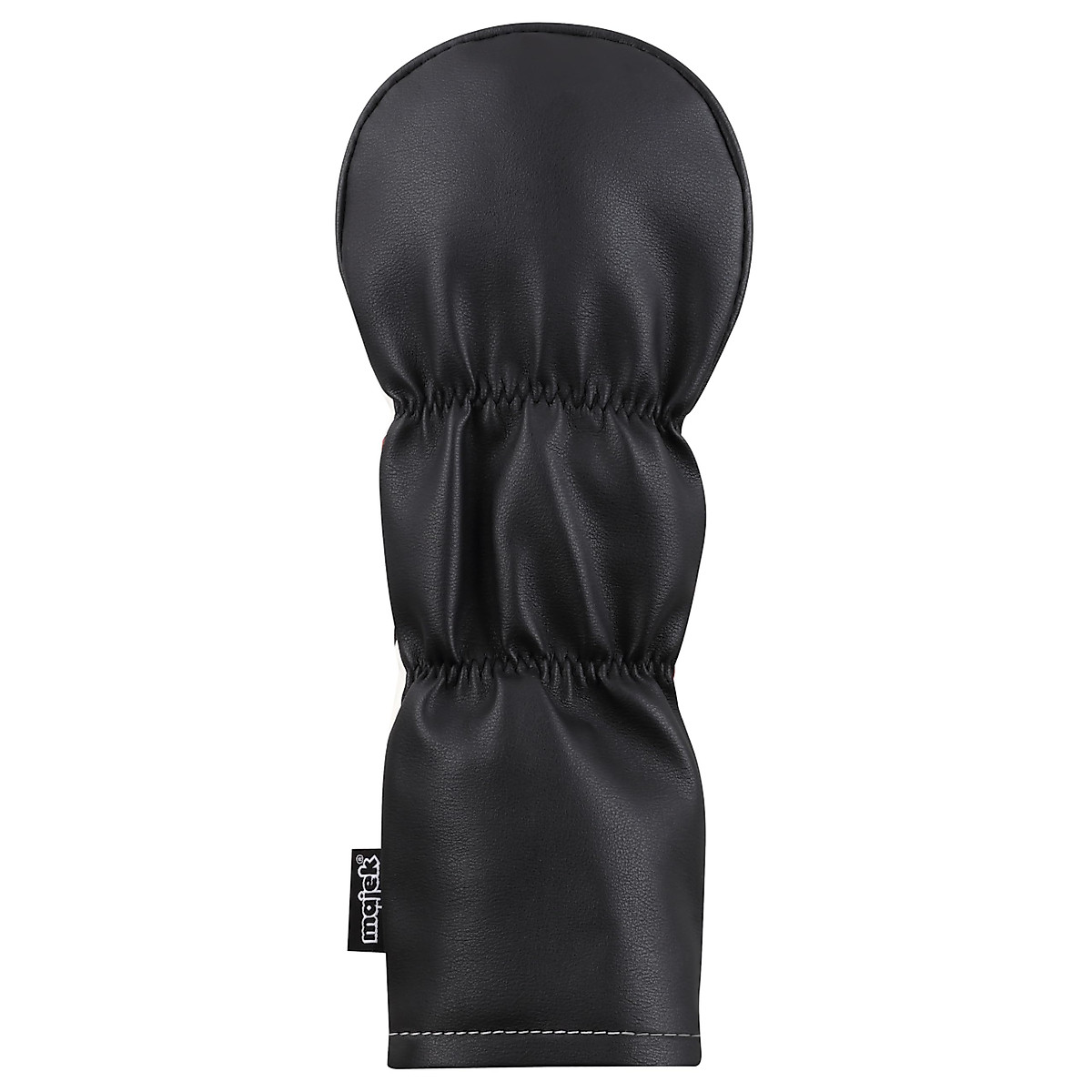 Majek Retro Golf Headcovers White Red and Black Vintage Leather Style 3 5 H Fairway Wood and Hybrid Head Cover Classic Look