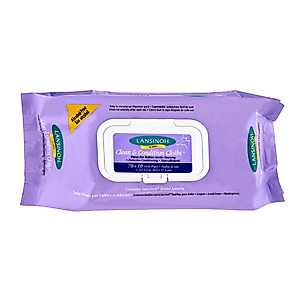 Lansinoh Clean & Condition Baby Wipes 80 ea (Pack of 2)