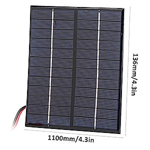 【𝐂𝐡𝐫𝐢𝐬𝐭𝐦𝐚𝐬 𝐆𝐢𝐟𝐭】 12V Pv Panel Eco Panels Solar Module, Solar Charger, Polycrystalline Silicon Long Trip for Mountaineering Rock Climbing Camping