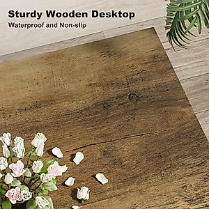 YESHOMY Electric Fireplace TV Stand for Televisions up to 65+ Inch, Media Entertainment Center Console Table with Four Open Storage Shelves & Cabinets, 58 Inch, Barnwood