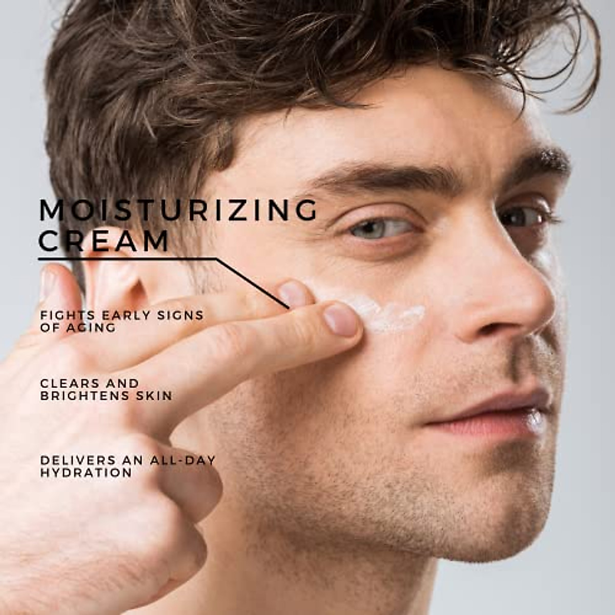 Men’s Anti Aging Face Cream & Moisturizer - Day & Night - Anti Wrinkle Lotion - Organic & Natural Skin Care for Younger Looking Skin - Hydrates & Revitalizes - Unscented, 2 oz