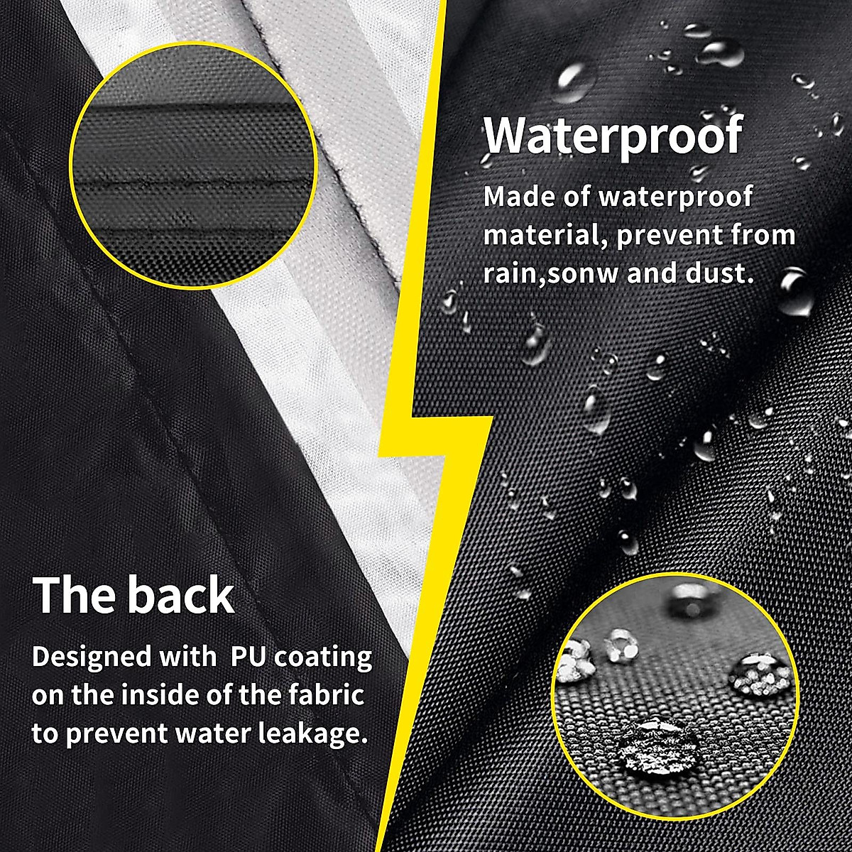 HSFFBHFBH Patio Furniture Covers,110x100x100cm Rectangular Heavy Duty 420D Outdoor Furniture Cover Waterproof Snow Protection for Patio Table and Chair