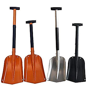 Snow Shovel, Moonite Detachable Portable Compact Emergency Snow Shovel for Driveway, Sturdy Metal Snow Shovel with Extendable Handle, Perfect for Garden Car Driveway Camping Outdoor Activities