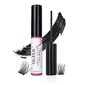 CALAILIS Cluster Lash Glue,DIY Individual Lash Glue, Lash Cluster Glue, Super Strong Hold 48 Hours for Cluster Lashes, Waterproof Sensitive Glue, Latex Free