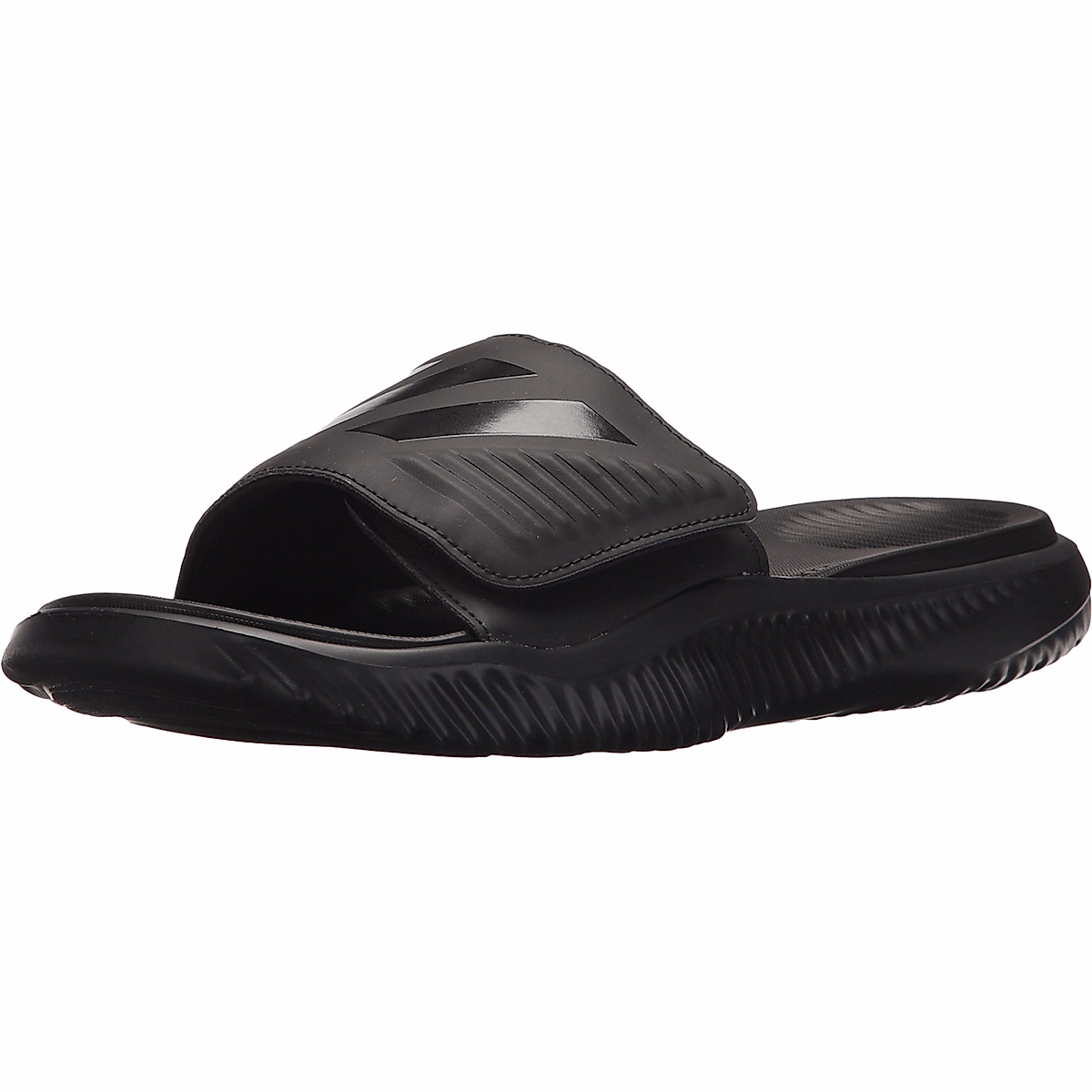 adidas Men's Alphabounce Slide Sport Sandal, Black/Black, 8 M US
