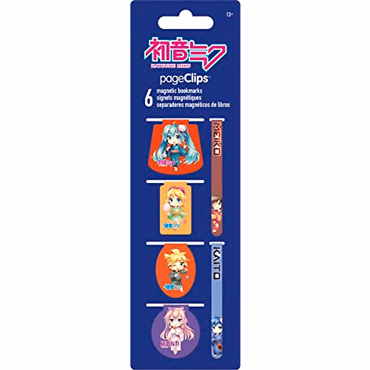 Hatsune Miku Magnetic Page Clips (6-Pack) Stationery