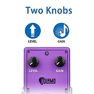 Dolamo Clear Boost Guitar Pedal, Boost Effect Pedal for Guitar,with Effective Level and Gain Control