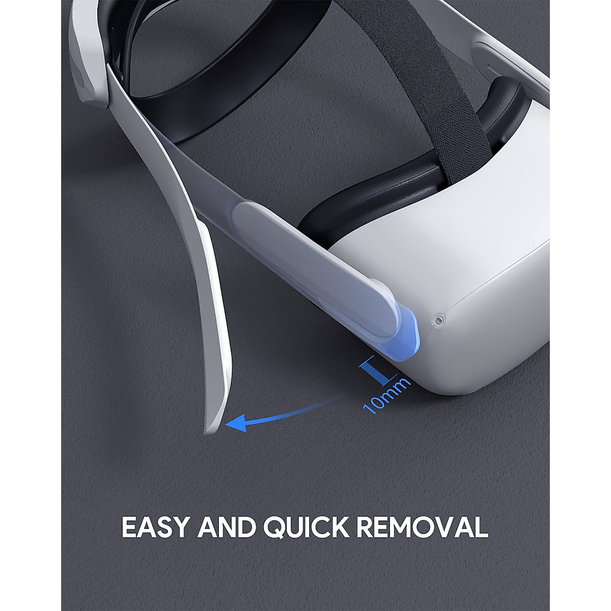 Aubika Head Strap with Battery for Meta/Oculus Quest 2, Extend Playtime&Counter Balance&Fast Charging, Adjustable Elite Strap Replacement Accessories