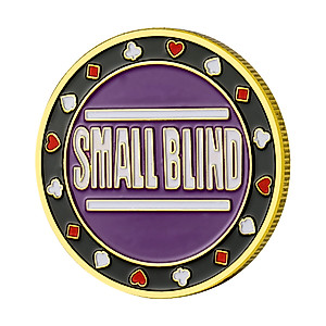 LuluCircle Small Blind, Big Blind, Dealer Button, Poker Guard, Poker Gifts for Men, Poker Accessories, Poker Chips with Plastic Case (Position Marker), 3 pcs