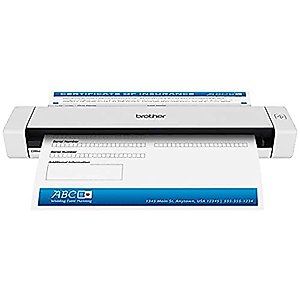 Brother Mobile Color Page Scanner, DS-620, Fast Scanning Speeds, Compact and Lightweight, Compatible with BR-Receipts, Black