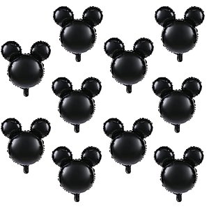 10pcs 24inch Black mickey mouse mylar balloons,mickey mouse birthday party decorations balloon,mickey mouse birthday party supplies