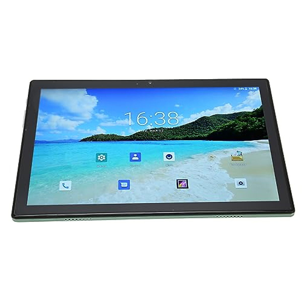 Haofy Tablet PC, 10.1 Inch 2 in 1 Tablet 5G WiFi 8GB 256GB Clear Dual Speakers with Keyboard for Travel (US Plug)