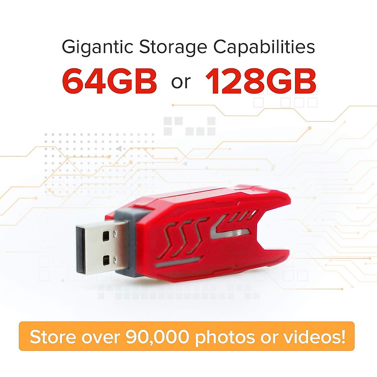 Infiniti Kloud™ 64GB USB 3.0 Flash Drive & Backup Solution - Includes Infiniti Kloud One-Click Backup Software and USB-C Adapter (Mac and PC Compatible) - InfinitiKloud