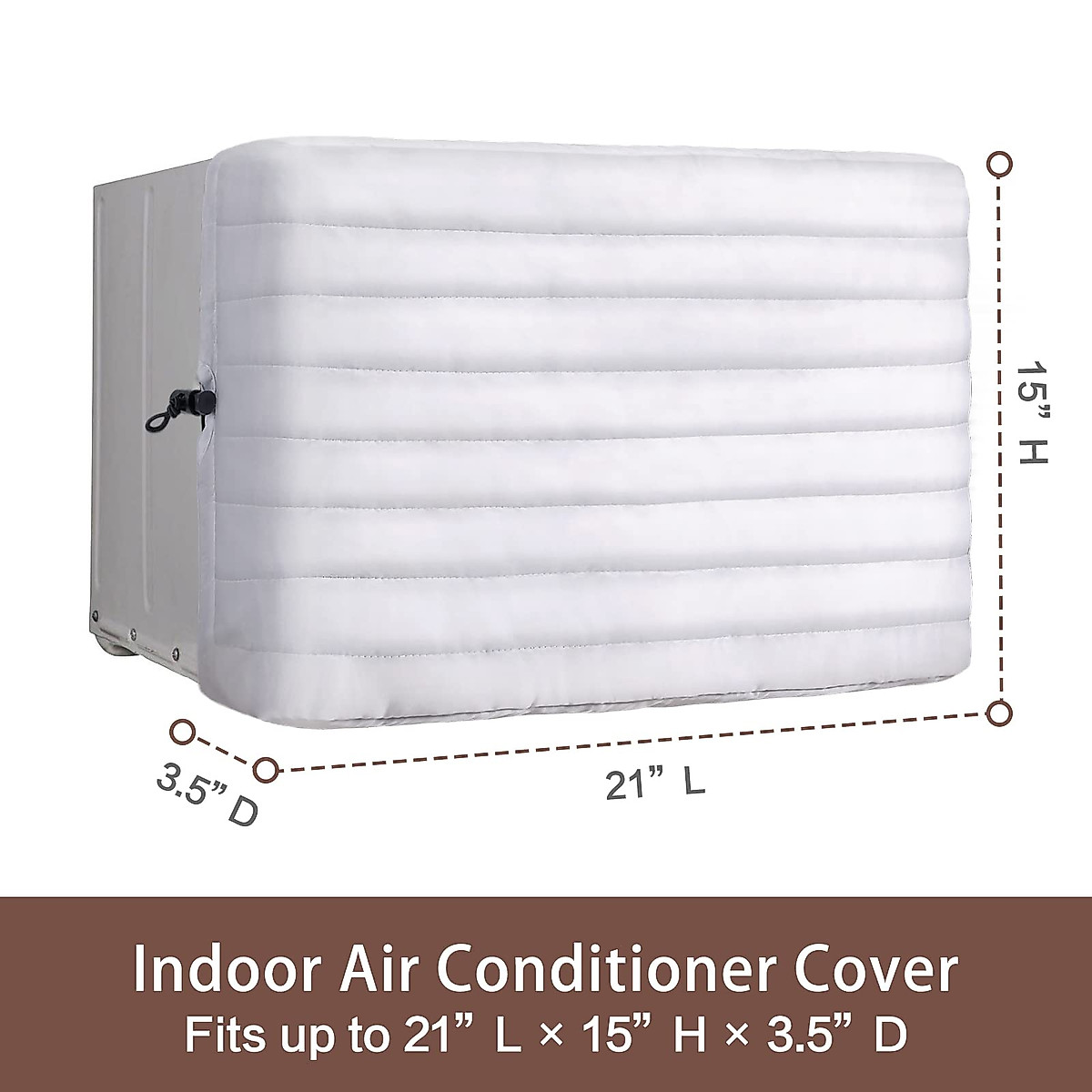 Bestalent Indoor Air Conditioner Cover, Window AC Unit Cover for Inside 21 x 15 x 3.5 inches(L x H x D)