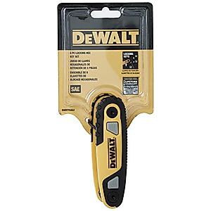 DEWALT Hex Key Set, SAE, Folding/Locking, 8 Keys (DWHT70262M)