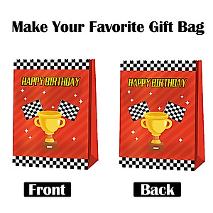Race Car Gift Bags 24 Pcs Race Car Party Supplies for Boys Race Car Party Favors Cars Theme Birthday Party Decorations Car Goody Bags Racing Birthday Party Supplies